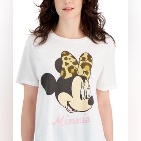 Disney | Tops | Minnie Mouse Leopard Disney Tshirt | Poshmark
